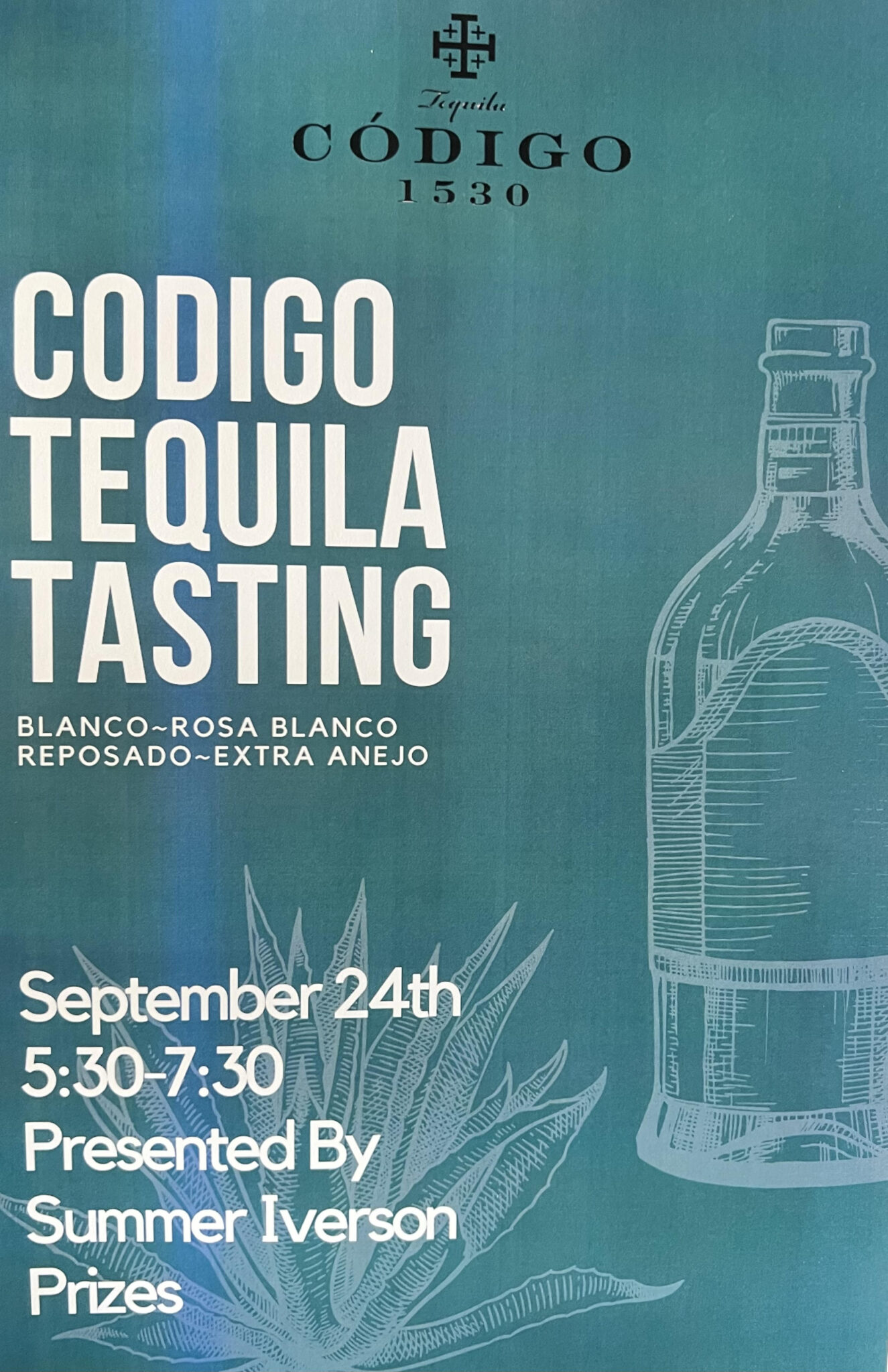 Bon Bon Codigo Tequila Tasting – The Garland Theater